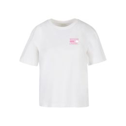 MISS TEE Damen T-Shirt "Miss Tee Weekend Loading Tee"wei&szlig;, Gr. XS, bedruckt, 100% Baumwolle, Shirts