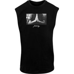 MisterTee Damen T-Shirt "MisterTee Pray Sleeveless Tee"schwarz, Gr. XXL, bedruckt, 100% Baumwolle, Shirts