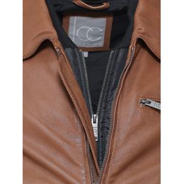 JCC Herren Lederjacke "31023633", braun, Gr. 52, Obermaterial: 100% Schafsleder; Futter: 100% Polyester; Wattierung: 100% Polyester, Jacken