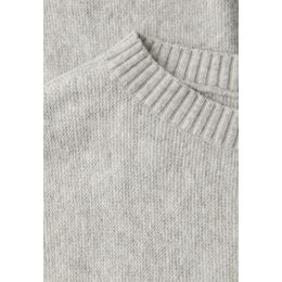 Street One Damen Rundhalspullover, wei&szlig;, Gr. 36, meliert, Strick, Obermaterial: 37% Baumwolle, 34% Polyacryl, 26% Polyester, 3% Elasthan, Pullover,