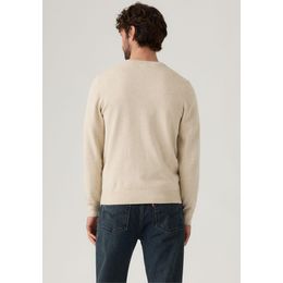 Levi's LEVI'S Herren Rundhalspullover "LIGHTWEIGHT HM SWEATER", wei&szlig;, Gr. XXL, Strick, Obermaterial: 94% Baumwolle, 4% Polyamid, 2% Elasthan, Pullover,