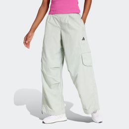 Damen Sporthose "W CE Q1 WV CARG", grau, Gr. S, adidas Sportswear, Obermaterial: 100% Polyamid, Hosen, sportlicher Stil, f&uuml;r Training und Freizeit,