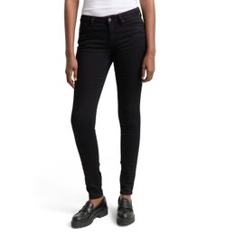 Damen Skinny-fit-Jeans "JONA", schwarz, Gr. 28, Tom Tailor Denim, unifarben, Denim/Jeans, Obermaterial: 72% Baumwolle, 27% Polyester, 1% Elasthan,