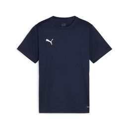 Puma Jungen Trainingstop "TEAMGOAL JERSEY JR", blau, Gr. 164, unifarben, Web, Obermaterial: 100% Polyester, Tops, f&uuml;r Teens, Kurzarm, mit