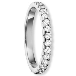ONE ELEMENT Damen Diamantring "0.5 ct Diamant Brillant Ring aus 585 Wei&szlig;gold", 58, 0,5 mit Diamant, Diamanten Gold Wei&szlig;gold 585, silber, Diamanten,