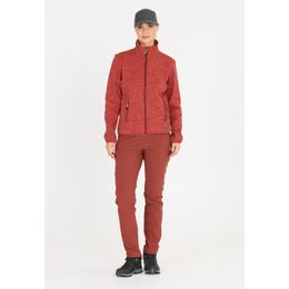 WHISTLER Damen Fleecejacke "SAMANI"kastanie, Gr. 38, meliert, 100% Polyester, Jacken, aus schnell trocknendem Funktionsmaterial
