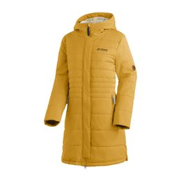 Maier Sports Damen Winterjacke "LAERKE 2.0", gelb, Gr. 36, 100% Polyester, Jacken, Damen Mantel, atmungsaktiver Wintermantel mit Kapuze, wasserdicht
