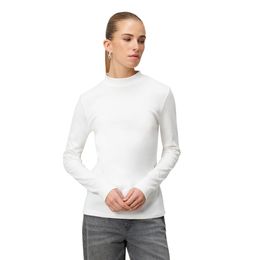 Kurzarmshirt Zero "Damen mit Stehkragen", Damen, Gr. 36, sanftes wei&szlig;, Jersey, Obermaterial: 95% Baumwolle, 5% Elasthan, unifarben, figurbetont normal, eng, Shirts, Plain/ohne Details