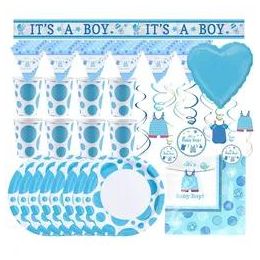 Amscan Babyparty-Set - It's a Boy (47-teilig)