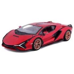 Bburago 18-21099 - Modellauto - Lamborghini Sian FKP 37 (rot, Ma&szlig;stab 1:24)