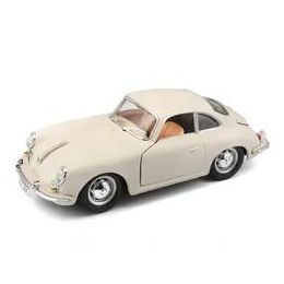 Bburago 18-22079 - Modellauto - Porsche 356B Coupe 1961 (elfenbein, Ma&szlig;stab 1:24)