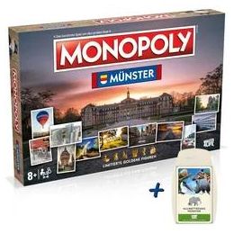 Winning Moves Monopoly M&uuml;nster inkl. Top Trumps Quartettspiel