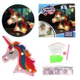 Toi-Toys 46655A - DIY - Diamant - Einhornlampe (5D)