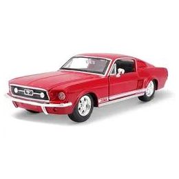 Maisto 31260 - Modellauto - Ford Mustang GT '67 (rot, Ma&szlig;stab 1:24)