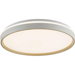 JUST LIGHT LED Deckenleuchte "MIO", sand, 1, &Oslash; 48,5cm H: 8cm, 1 Stk., Leuchten, CCT-Farbtemperatursteuerung, Infrarot-FB, Stufenlos dimmbar, Memory, LED Deckenleuchte