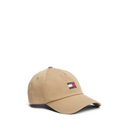Baseball Cap Tommy Jeans "TJM HERITAGE CORE CAP", Herren, schwarz dune, Web, Baumwolle, Caps, Klemmverschluss, gro&szlig;e Logostickerei