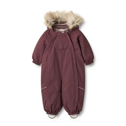 Schneeoverall Wheat "Snowsuit Nickie Tech", M&auml;dchen, Gr. 98, N-Gr, lila (lila dawn), Obermaterial: 100% Polyester. Fleece: 100% Polyester. Futter: 100% Polyester. Wattierung: 100% Polyester, normal, Overalls, wasserdicht, atmungsaktiv und leicht wattiert