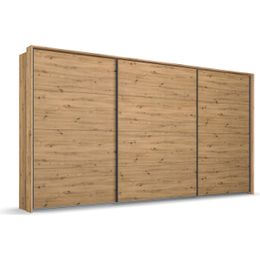 Schwebet&uuml;renschrank Rauch "Kleiderschrank Schrank Garderobe OTELI inkl. 3 Innenschubladen", braun (eiche artisan), B:368cm H:233cm T:68cm, Holzwerkstoff, Schr&auml;nke, Schwebet&uuml;renschrank, inkl. Passepartout optional mit Beleuchtung