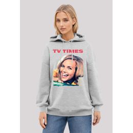 Kapuzenpullover F4NT4STIC "TV Times Honor Blackman 1964 Cover", Damen, Gr. XS, grau melange, Obermaterial: 80% Baumwolle, 20% Polyester, oversize, Pullover Kapuzenpullover, Premium Qualit&auml;t