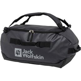 Reisetasche Jack Wolfskin "ALL-IN DUFFLE 45", grau (phantom), Obermaterial: 100% Polyester, Taschen Reisetasche, mit abnehmbarem Schulterriemen, mit Innentaschen, mit Packsack