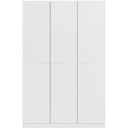 Dreht&uuml;renschrank Rauch "Kleiderschrank Schrank Garderobe TOPSELLER OTELI inkl. Inneneinteilung", wei&szlig; (alpinwei&szlig;), B:136cm H:210cm T:54cm, Holzwerkstoff, Schr&auml;nke, Dreht&uuml;renschrank, mit zus&auml;tzlichen Einlegeb&ouml;den, optional mit Spiegel MADE IN GERMANY
