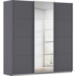 Schwebet&uuml;renschrank OTTO HOME "Kleiderschrank Schrank OTTO&acute;S CHOICE Garderobe AGORDO", grau (graumetallic), B:203cm H:229cm T:62cm, Holzwerkstoff, Schr&auml;nke, Schwebet&uuml;renschrank, Top Innenausstattung, in 4 Breiten und 2 H&ouml;hen MADE IN GERMANY, Topseller