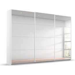 Schwebet&uuml;renschrank Rauch "Kleiderschrank Schrank Garderobe W&auml;scheschrank Ankleide OTELI", wei&szlig;, B:271cm H:210cm T:62cm, Holzwerkstoff, Schr&auml;nke, Schwebet&uuml;renschrank, mit Spiegelfront, inkl. W&auml;scheeinteilung mit 3 Innenschubladen