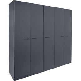 Dreht&uuml;renschrank Rauch "Kleiderschrank Schrank Garderobe TOPSELLER OTELI inkl. Inneneinteilung", grau (graumetallic), B:226cm H:210cm T:54cm, Holzwerkstoff, Schr&auml;nke, Dreht&uuml;renschrank, mit zus&auml;tzlichen Einlegeb&ouml;den, optional mit Spiegel MADE IN GERMANY, Topseller