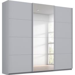 Schwebet&uuml;renschrank Rauch "Kleiderschrank Schrank Garderobe TOPSELLER OTELI inkl. Inneneinteilung", grau (seidengrau), B:203cm H:210cm T:62cm, Holzwerkstoff, Schr&auml;nke, Schwebet&uuml;renschrank, mit 3 Innenschubladen sowie zus&auml;tzlichen Einlegeb&ouml;den MADE IN GERMANY