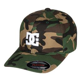 Fitted Cap DC Shoes "Cap Star 2", Damen, Gr. S, gr&uuml;n (camo), Baumwolle, Caps