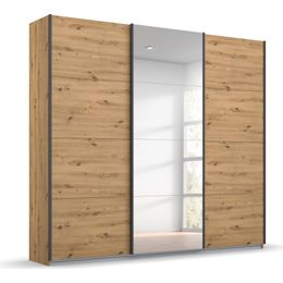 Schwebet&uuml;renschrank Rauch "Kleiderschrank Schrank Garderobe W&auml;scheschrank Ankleide OTELI", braun (eiche artisan), B:203cm H:210cm T:68cm, Holzwerkstoff, Schr&auml;nke, Schwebet&uuml;renschrank, in vielen Dekor- und Hochglanzfarben MADE IN GERMANY