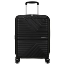 Hartschalen-Trolley American Tourister "FLYTWIST, verschiedene Gr&ouml;&szlig;en und Farben", Damen, Gr. B/H/T: 40cm x 55cm x 20cm 36 l, schwarz (shadow schwarz), Polypropylen, Koffer, Hartschalen-Koffer personalisierbar Volumenerweiterung