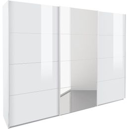 Schwebet&uuml;renschrank Rauch "Kleiderschrank Schrank Garderobe TOPSELLER OTELI inkl. Inneneinteilung", wei&szlig; (wei&szlig;, hochglanz wei&szlig;), B:271cm H:210cm T:62cm, Holzwerkstoff, Schr&auml;nke, Schwebet&uuml;renschrank, mit 3 Innenschubladen sowie zus&auml;tzlichen Einlegeb&ouml;den MADE IN GERMANY