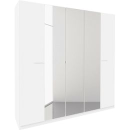 Dreht&uuml;renschrank Rauch "Kleiderschrank Schrank Garderobe TOPSELLER OTELI inkl. Inneneinteilung", wei&szlig; (alpinwei&szlig;), B:226cm H:229cm T:54cm, Holzwerkstoff, Schr&auml;nke, Dreht&uuml;renschrank, mit zus&auml;tzlichen Einlegeb&ouml;den, optional mit Spiegel MADE IN GERMANY, Topseller