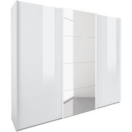 Schwebet&uuml;renschrank Rauch "Kleiderschrank Schrank Garderobe TOPSELLER OTELI inkl. Inneneinteilung", wei&szlig; (wei&szlig;, hochglanz wei&szlig;), B:271cm H:229cm T:62cm, Holzwerkstoff, Schr&auml;nke, Schwebet&uuml;renschrank, mit 3 Innenschubladen sowie zus&auml;tzlichen Einlegeb&ouml;den MADE IN GERMANY