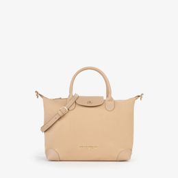Valentino Handbags Henkeltasche VALENTINO BAGS "JOLLY RE", Damen, Gr. B/H/T: 15cm x 23cm x 32cm, natur, Lederimitat, Textil, Taschen, Damen Schultertasche, Umh&auml;ngetasche mit Logoschriftzug