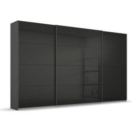 Schwebet&uuml;renschrank Rauch "Kleiderschrank Schrank Garderobe W&auml;scheschrank Ankleide OTELI", grau (graumetallic, effektgrau hochglanz), B:315cm H:229cm T:68cm, Holzwerkstoff, Schr&auml;nke, Schwebet&uuml;renschrank, in verschiedenen Dekor- und Hochglanzfarben