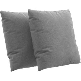 Sofakissen Home Affaire "Innovid", grau, B:50cm H:50cm T:10cm, 100% Polyester, Polsterauflagen, Sofakissen, 2er Kissen-Set wahlweise in zwei Gr&ouml;&szlig;en