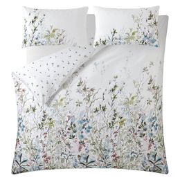 Wendebettw&auml;sche Laura Ashley "Point of Fields, aus Baumwoll-Satin", multicolor, B/L: 230cm x 220cm, 1 Stk., 2 Stk., Satin, B/L: 50cm x 75cm & 50cm x 75cm, 3 tlg., Satin, Obermaterial: 100% Baumwolle, Bettw&auml;sche, Wendebettw&auml;sche, mit floralem Muster, inkl 2 Kissenbez&uuml;ge