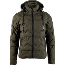 Steppjacke DEPROC Active "GILMOUR THORN Men", Herren, Gr. XXL (56), gr&uuml;n (dunkelgr&uuml;n), 100% Polyester, bequem, mit innenliegendem Gummizug, Jacken Steppjacke, auch in Gro&szlig;en Gr&ouml;&szlig;en erh&auml;ltlich