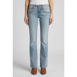 Slim-fit-Jeans Pepe Jeans "ICONIC GEN", Damen, Gr. 26, L&auml;nge 30, light blau used, Denim/Jeans, Obermaterial: 99% Baumwolle, 1% Elasthan, slim fit lang, Jeans Slim-fit-Jeans, Mid Waist