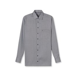 Businesshemd OLYMP "OLYMP Luxor, comfort fit, New Kent", Herren, Gr. 44, Normaler Arm, aubergine, 100% Baumwolle, Hemden