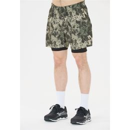 Shorts Endurance "Koy", Herren, Gr. XL, EURO-Gr&ouml;&szlig;en, gr&uuml;n, olivgr&uuml;n, 95% Polyester, 5% Elasthan, bedruckt, kurz, Hosen Shorts, in leichter und atmungsaktiver Qualit&auml;t