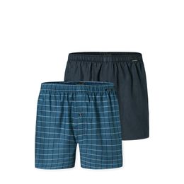 Weiter Boxer Schiesser "Boxershorts Multipacks", Herren, Gr. 9, 911, sonstiges, Webqualit&auml;t, Obermaterial: 100% Baumwolle, weit, Unterhosen, mit Eingriff, Gummizug