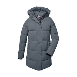 G.I.G.A. by Killtec Steppmantel "GW 1 WMN QLTD PRK", Damen, Gr. 36, graublau, Obermaterial: 100% Polyester;Futter: 100% Polyester;F&uuml;llung: 100% Polyester, G.I.G.A. DX BY KILLTEC, M&auml;ntel Steppmantel, Damen Steppparka, winddicht, wasserabweisend, 10.000 mm Wassers&auml;ule