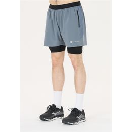 Shorts Virtus "Dylan", Herren, Gr. L, US-Gr&ouml;&szlig;en, grau, 87% Polyester, 13% Elasthan, unifarben, kurz, Hosen Shorts, aus atmungsaktivem 4-Wege-Stretch