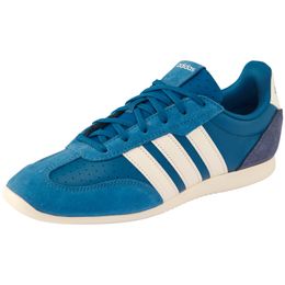 Sneaker adidas Sportswear "BARREDA LO", Damen, Gr. 45, dusky petrol, warm vanilla, dusky ink, Leder, Synthetik, Schuhe Sneaker