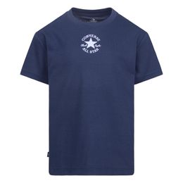 T-Shirt Converse "CNVN SUSTAINABLE CORE S/S TEE", M&auml;dchen, Gr. 98, Converse navy, Obermaterial: 100% Polyester, Rundhals, Shirts T-Shirt, f&uuml;r Kinder, sportlicher Stil, f&uuml;r sportliche Aktivit&auml;ten, Kurzarm