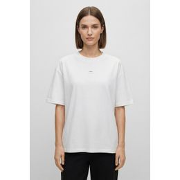 HUGO UNDERWEAR Damen T-Shirt "Signature", Gr. Snatural 101, Jersey, Obermaterial: 48% Baumwolle, 48% Modal, 4% Elasthan, Shirts, normale Passofrm,