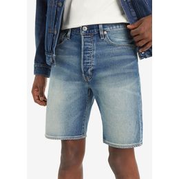 Levi's Jeansshorts LEVI'S "501", Herren, Gr. 28, N-Gr, blau (5pm in the mission shorts), Denim/Jeans, Obermaterial: 99% Baumwolle, 1% Elasthan, normal, Jeans Jeansshorts, Sommerhose FRESH COLLECTION, 501 collection